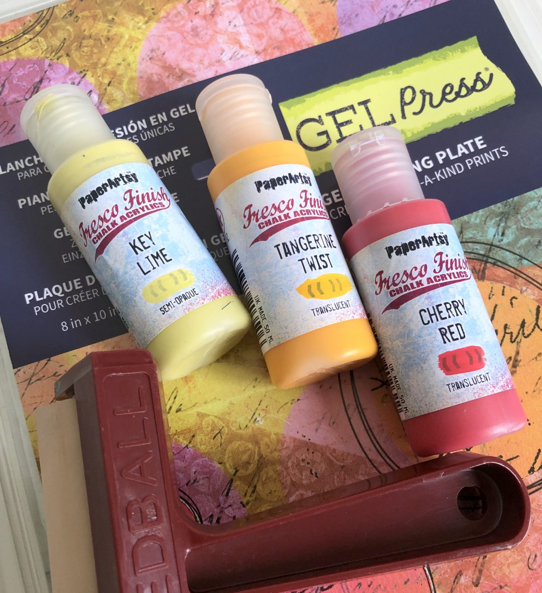 Erste Erfahrungen, drucken mit der Gel Press - scrapimpulse