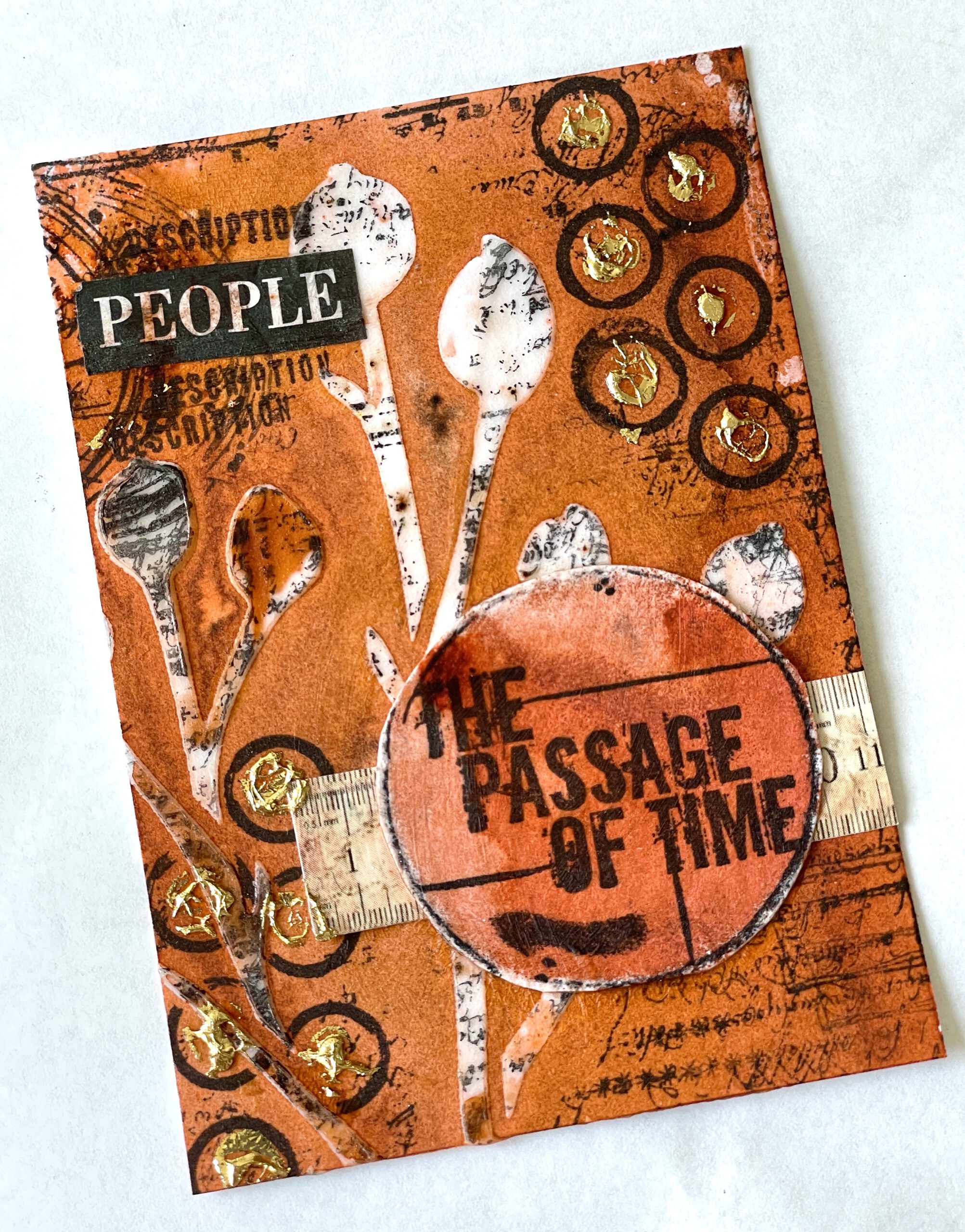 Artist Trading Cards mit Infusions, Stempeln, Schablonen und Collage ...